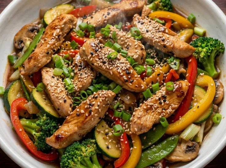 Healthy Low Carb Chicken Stir Fry Recipe (Just 20 Minutes)
